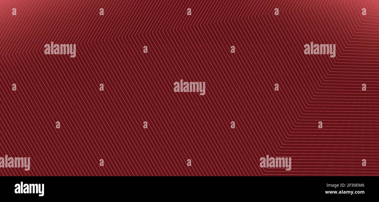 Abstract modern red background with corner lines pattern texture ...
