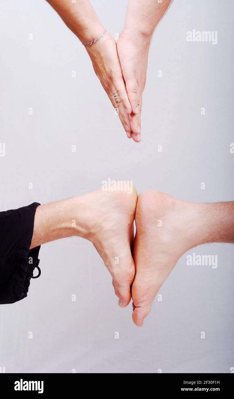 Hand and foot Stock Photo - Alamy
