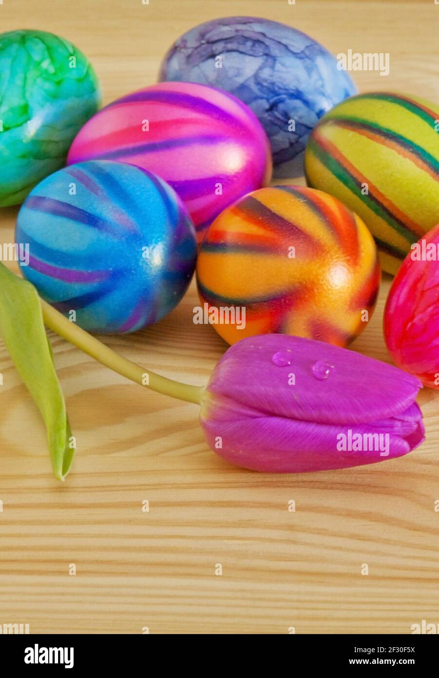 Colorful Easter eggs Stock Photo - Alamy