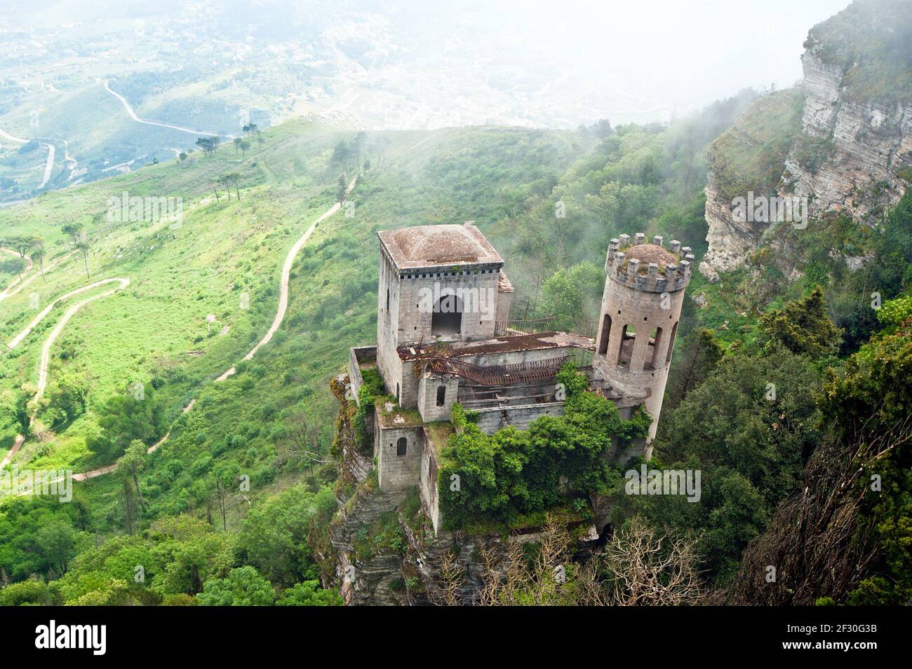 Venus Castle at Erice, Sicily, Italy Stock Photo - Alamy