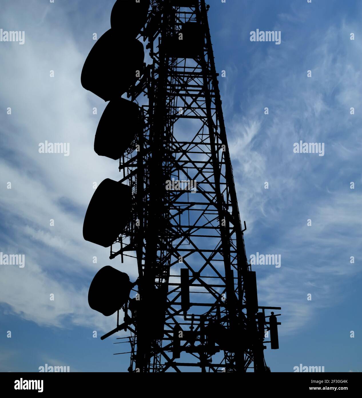 Aerial View Communications Mast Telephone High Resolution Stock ...