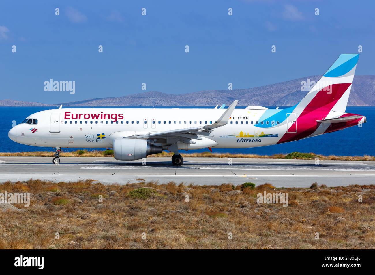 Heraklion, Greece - September 15, 2018: Eurowings Airbus A320 airplane ...