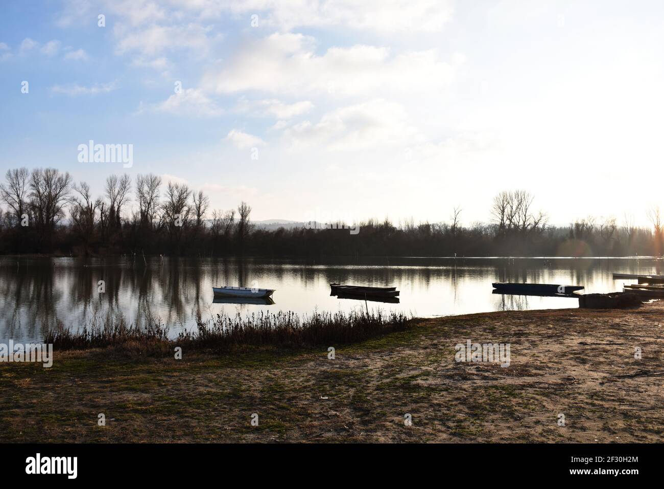 Winter and fall landscape Stock Photo - Alamy