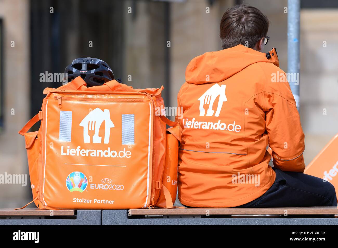 Lieferando bike hi-res stock photography and images - Alamy