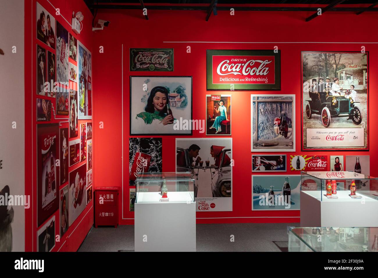 SHANGHAI, CHINA - MARCH 14, 2021 - An exhibition of the retro theme ...