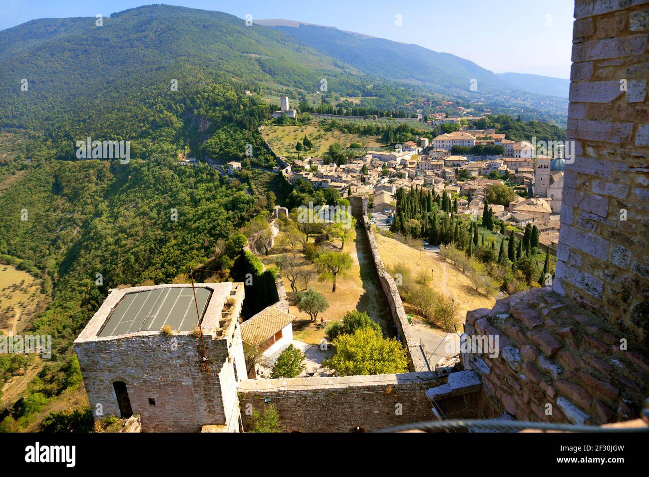 City view of Assisi in Umbria, Italy Stock Photo - Alamy