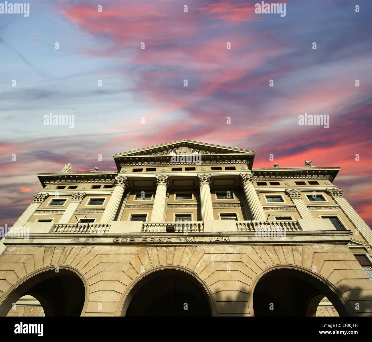 The building of the military government. Barcelona, Catalonia, Spain ...
