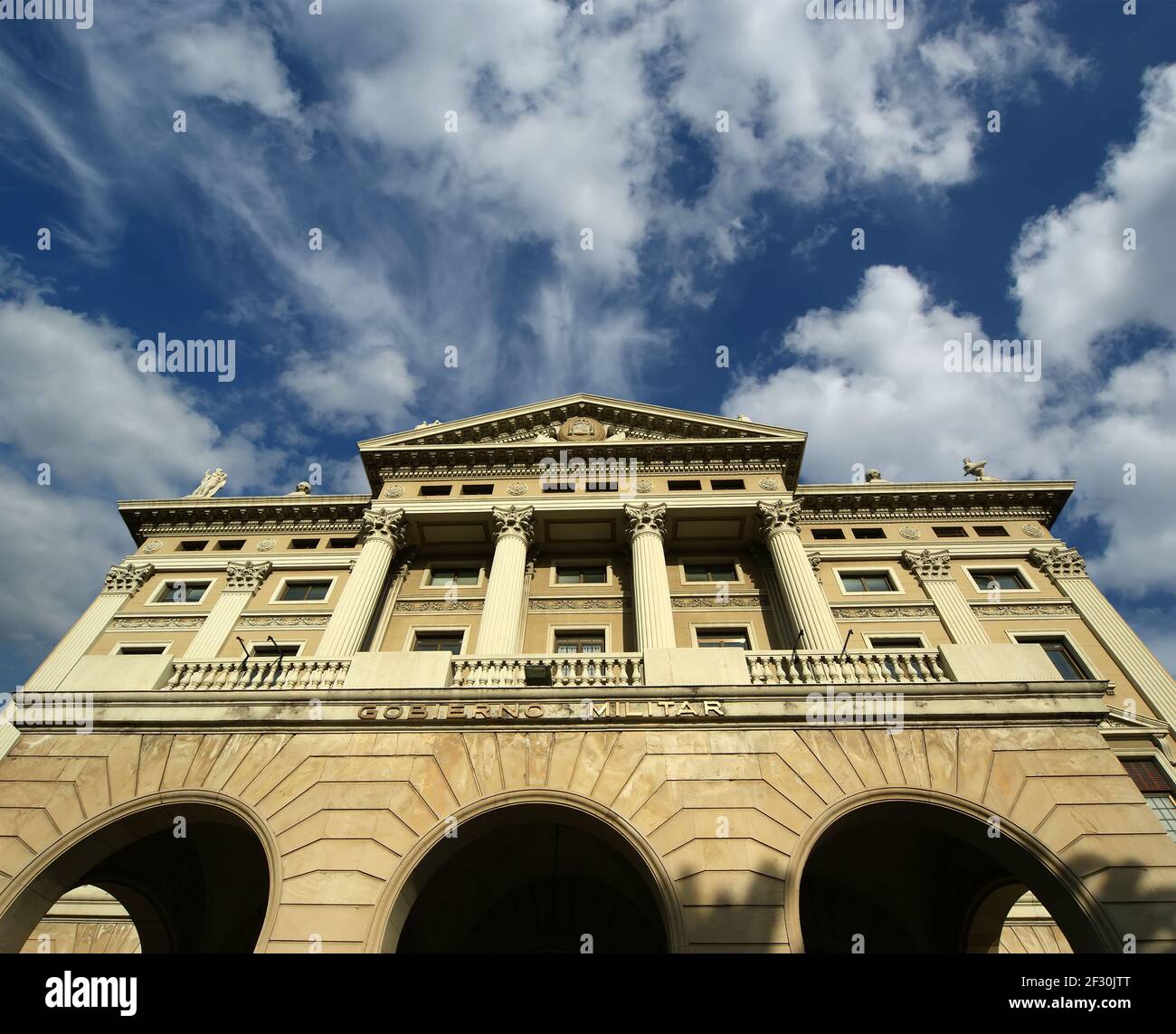 The building of the military government. Barcelona, Catalonia, Spain ...