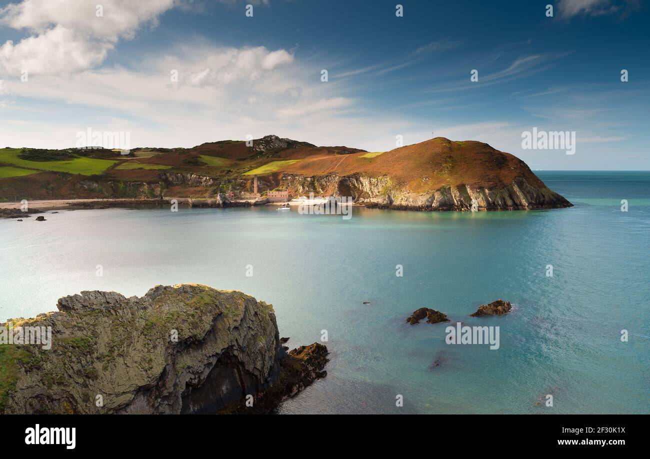 Porth Wen Coastal Path Stock Photo - Alamy