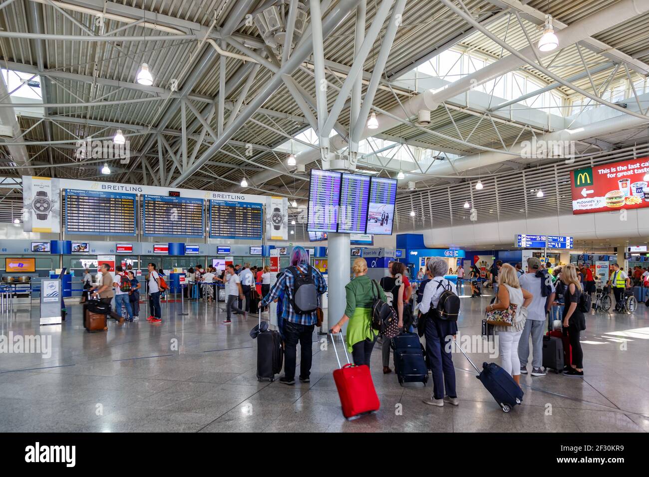 Athens, Greece - September 14, 2018: Terminal building at Athens ...