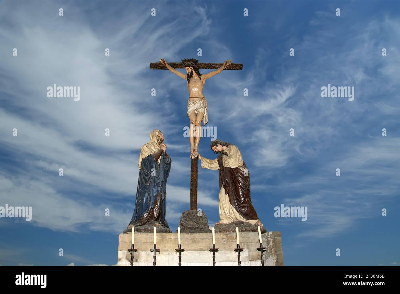 Jesus Christ on the sky background Stock Photo - Alamy