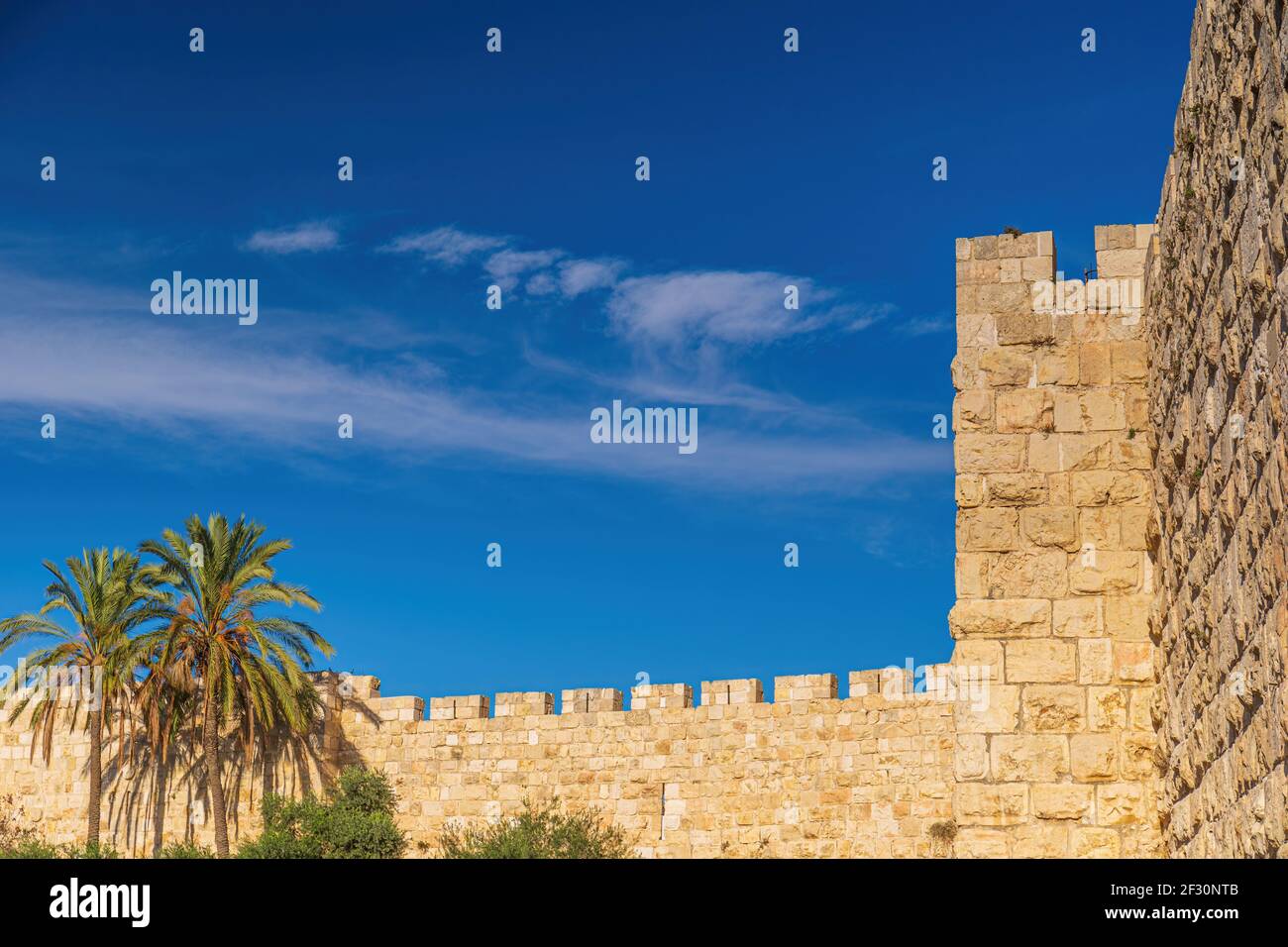 The ancient walls of Jerusalem, Israel Stock Photo - Alamy