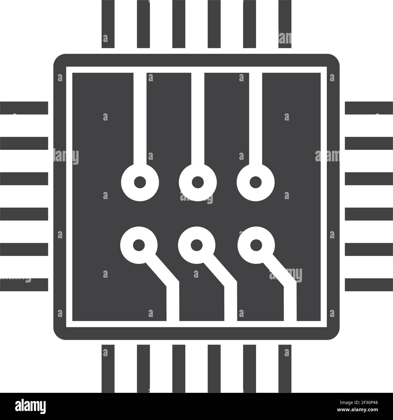 Circuit board pcb chip ic Stock Vector Images - Alamy