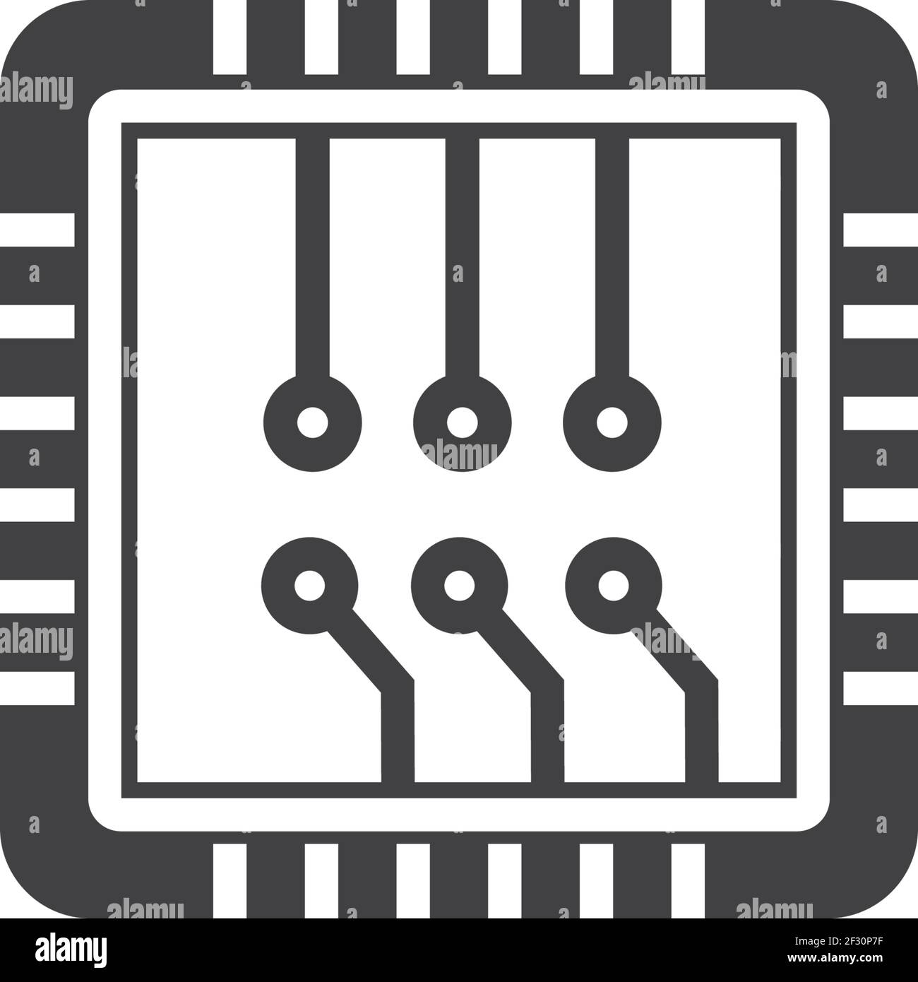 Circuit board pcb chip ic Stock Vector Images - Alamy