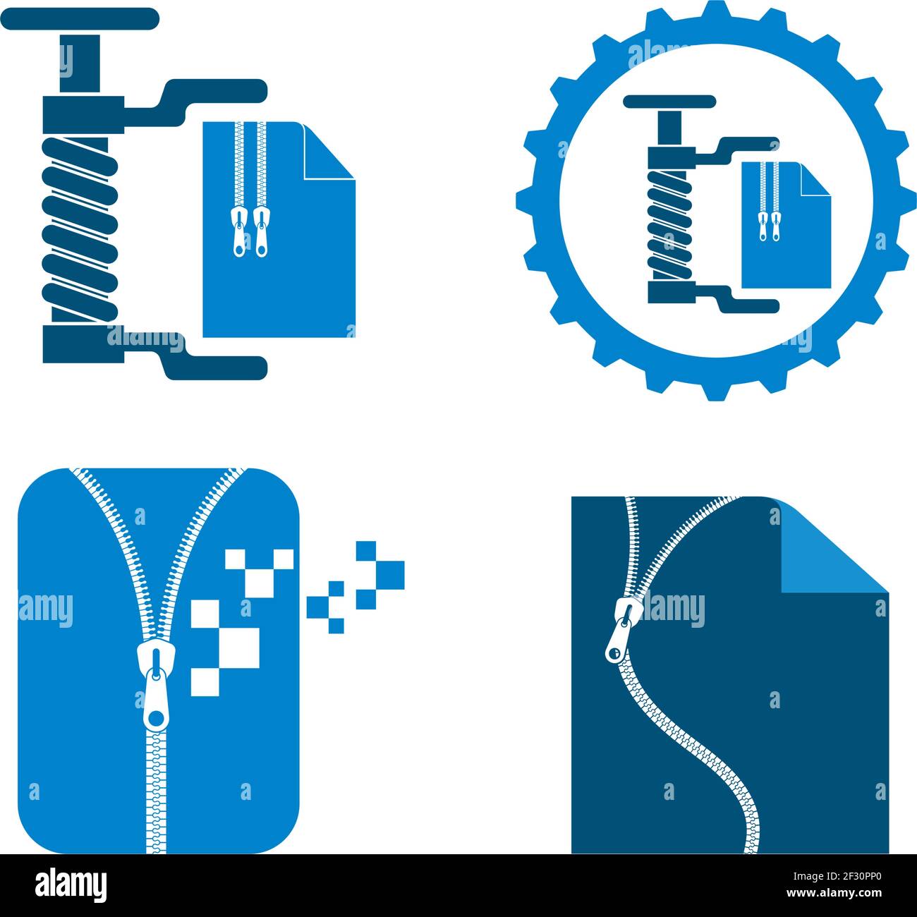 Zip compressed file icon Cut Out Stock Images & Pictures - Alamy