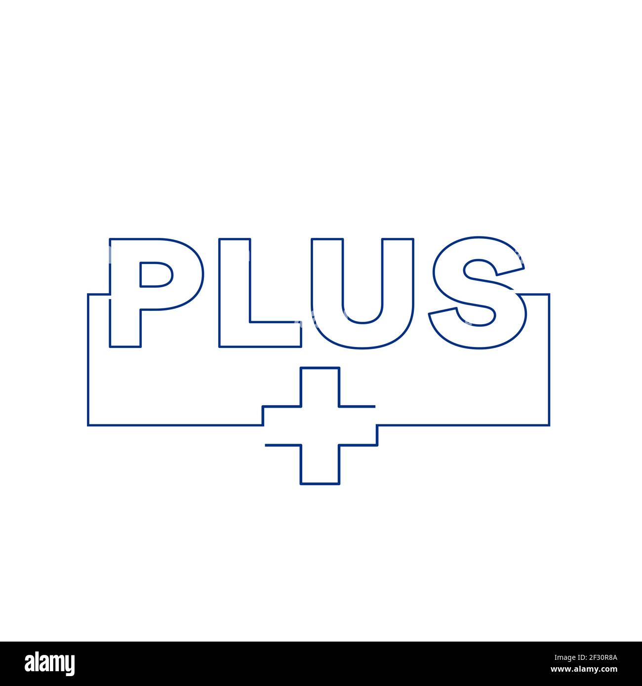 Plus health care doctor medical pharmacy clinic hospital label logo and ...