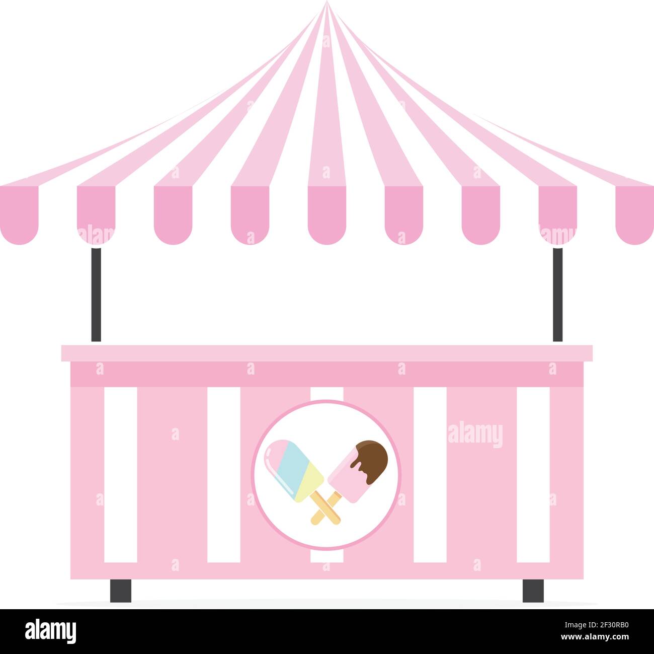 Ice cream trolley vector vectors Stock Vector Images - Alamy