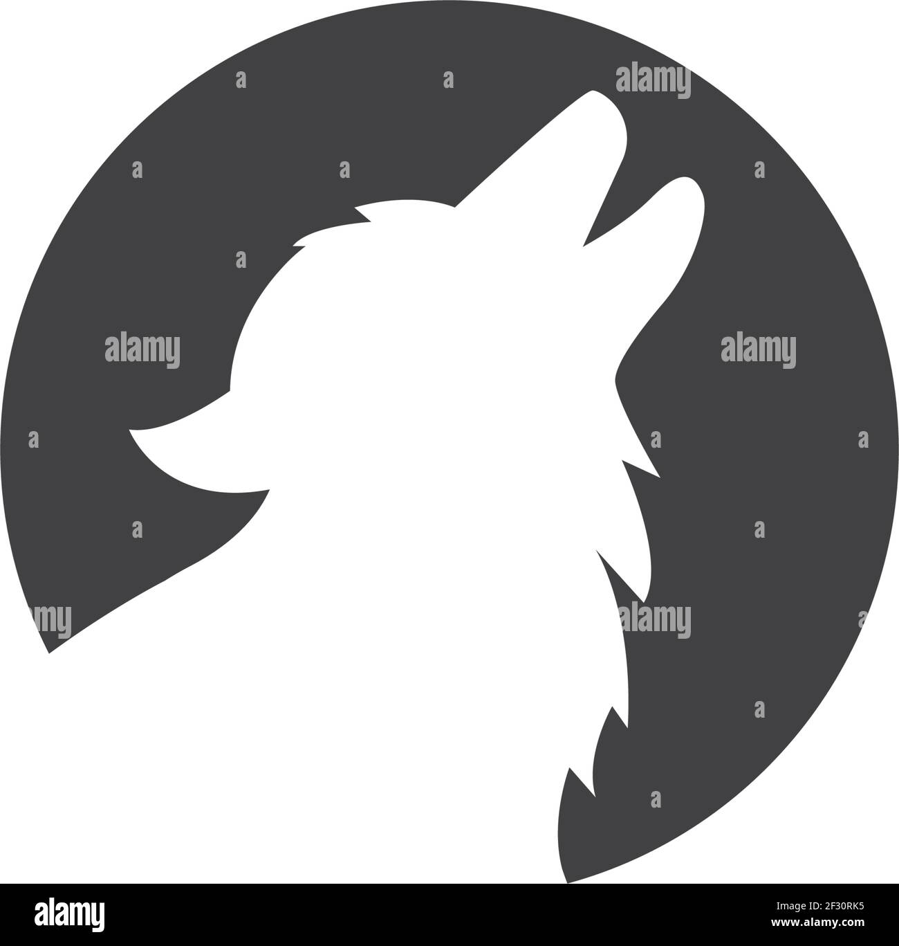 Wolf Shadow Stock Vector Images - Alamy