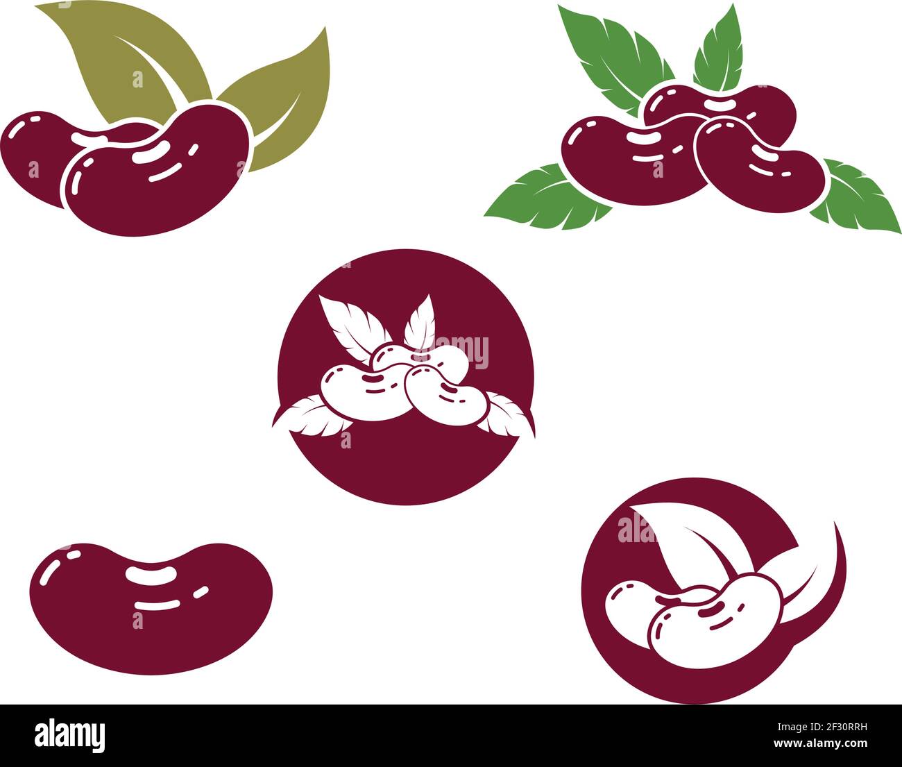 Kidney beans meal Stock Vector Images - Alamy