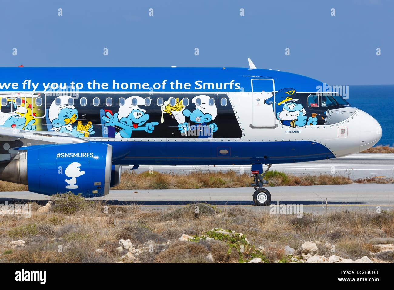 Heraklion, Greece - September 15, 2018: A Brussels Airlines Airbus A320 ...