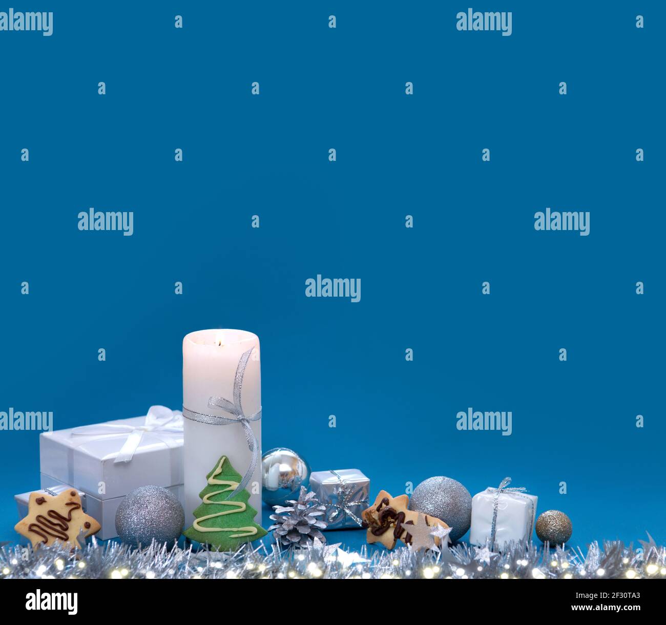Silver star decoration hi-res stock photography and images - Alamy