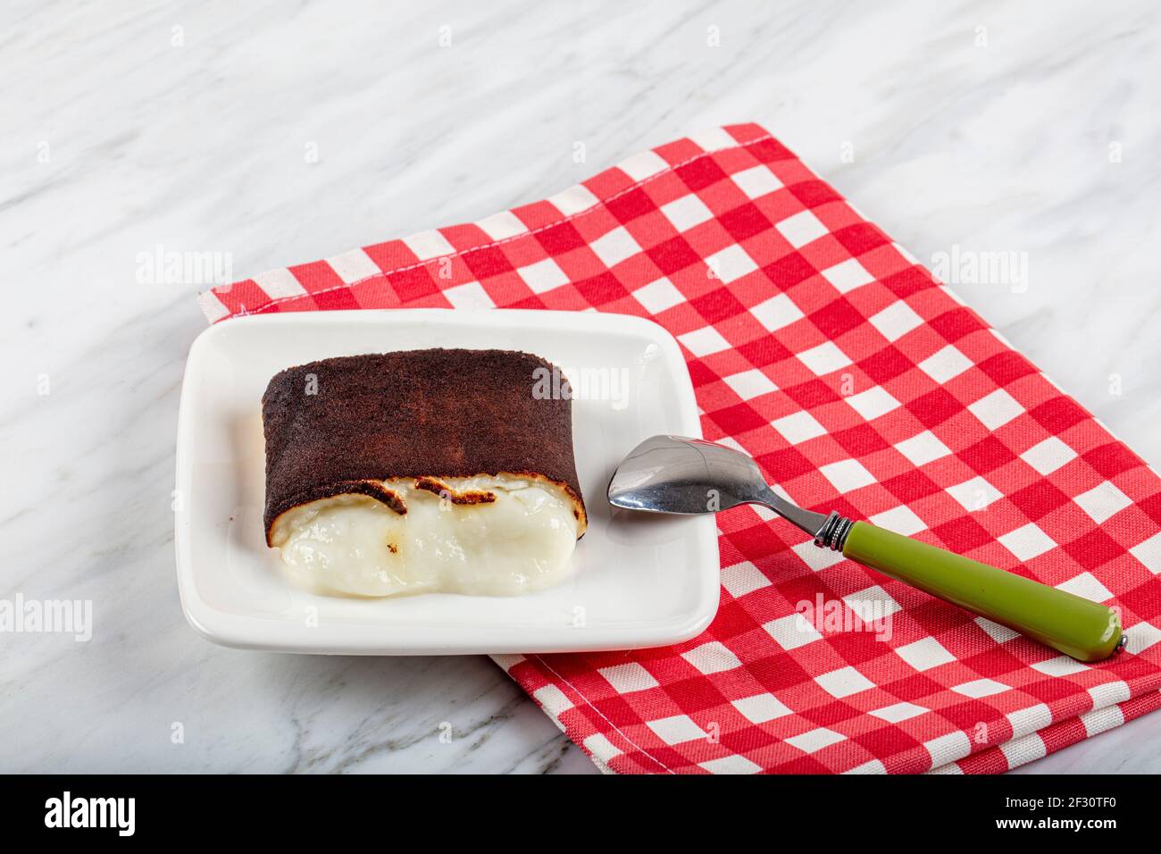 Turkish Traditional Desert Kazandibi. Milk Pudding Stock Photo - Alamy