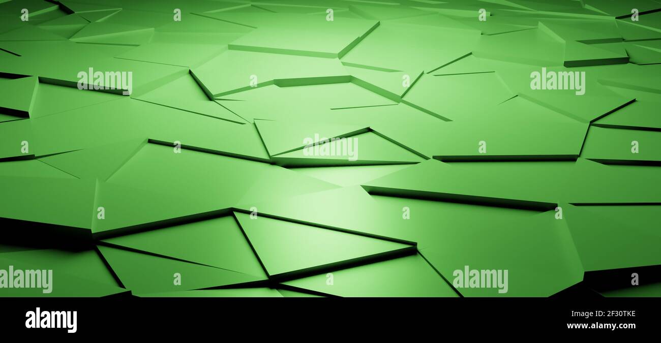Geometric tile mosaic green triangles hi-res stock photography and ...
