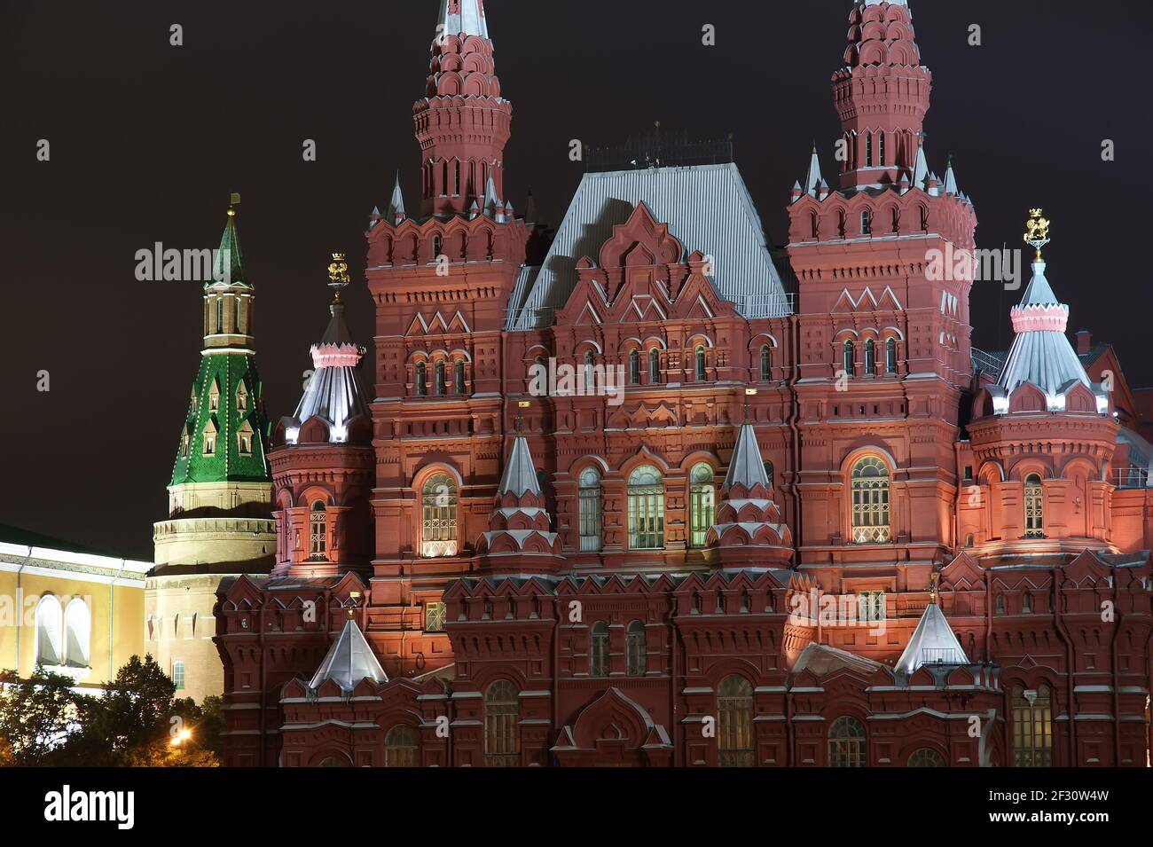 night Red square. Moscow, Russia Stock Photo - Alamy