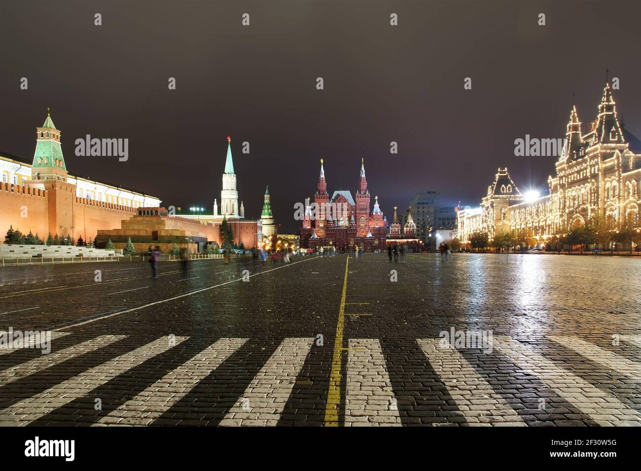 night Red square. Moscow, Russia Stock Photo - Alamy