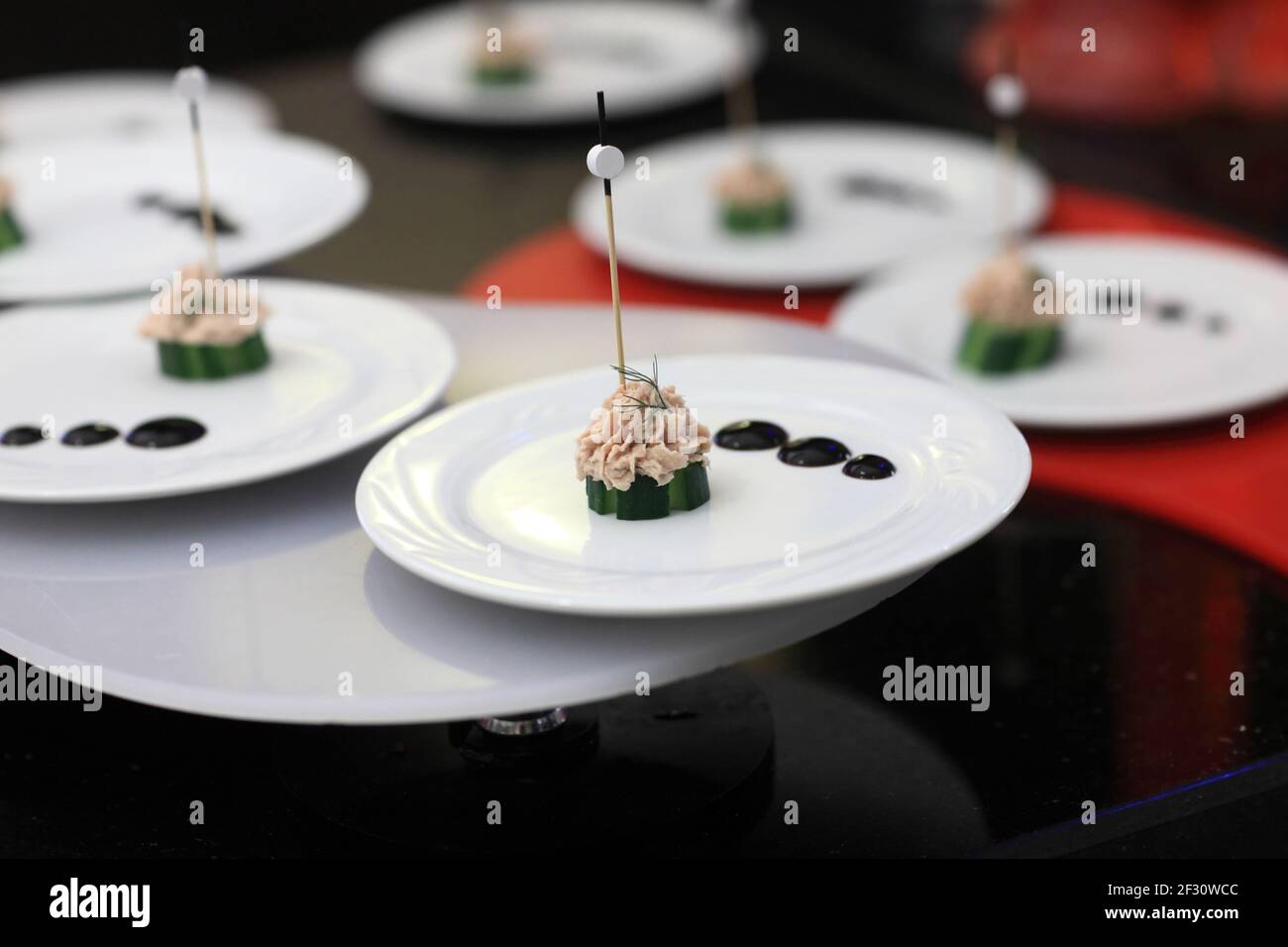 Buffet pate on toast hi-res stock photography and images - Alamy