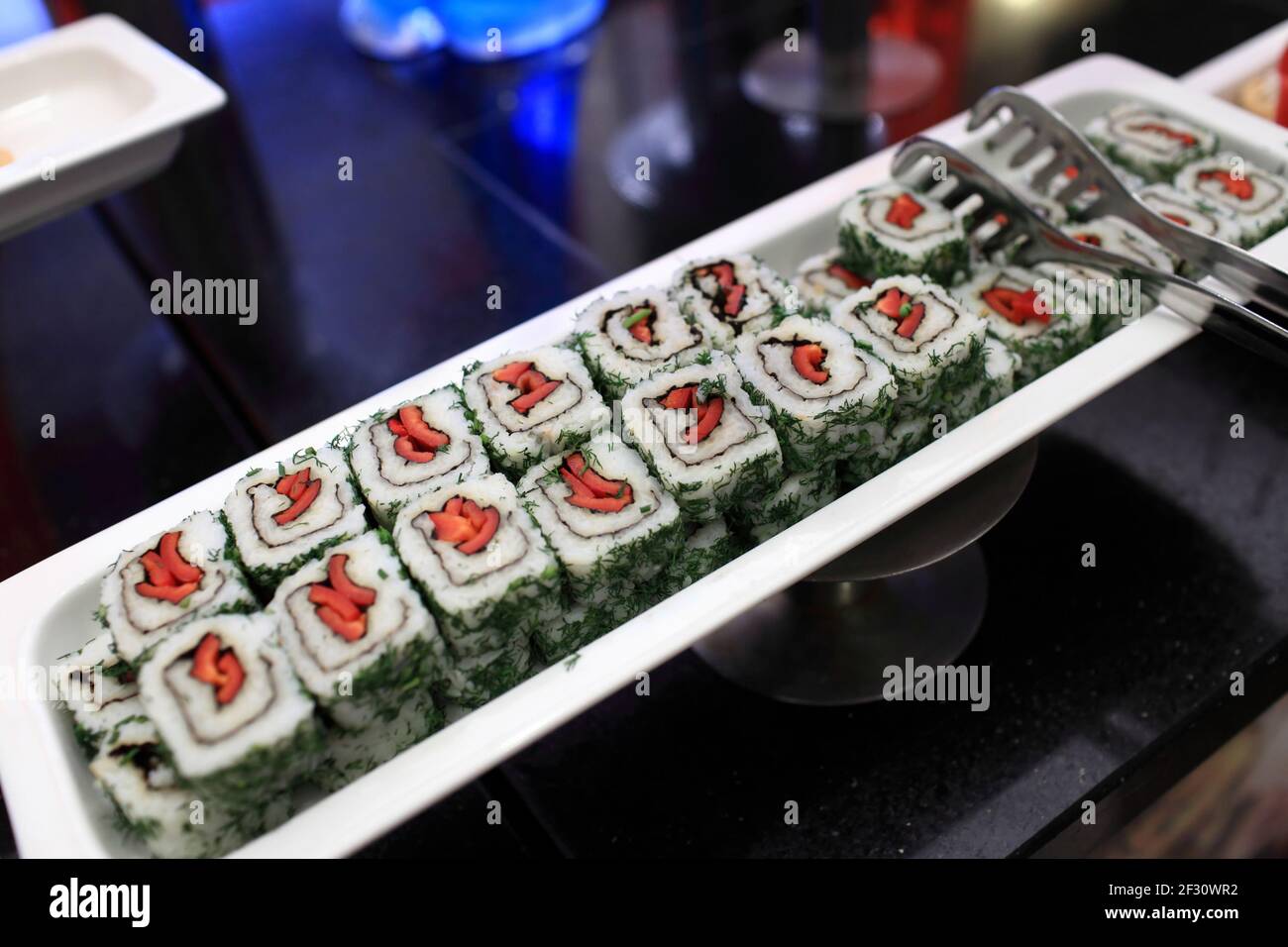 Buffet sushi bar dinner hi-res stock photography and images - Alamy