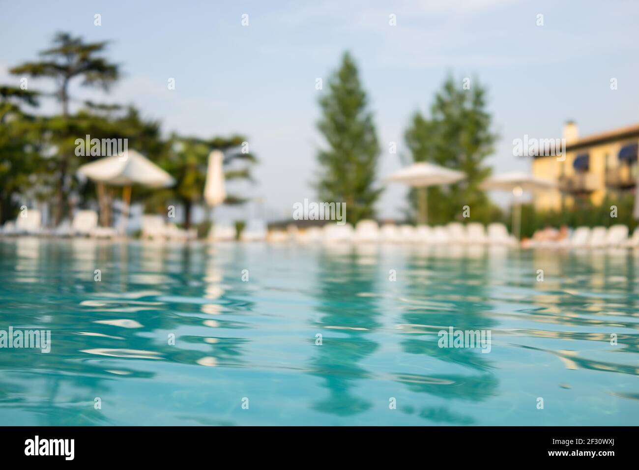 Veranda view to swimming hi-res stock photography and images - Alamy