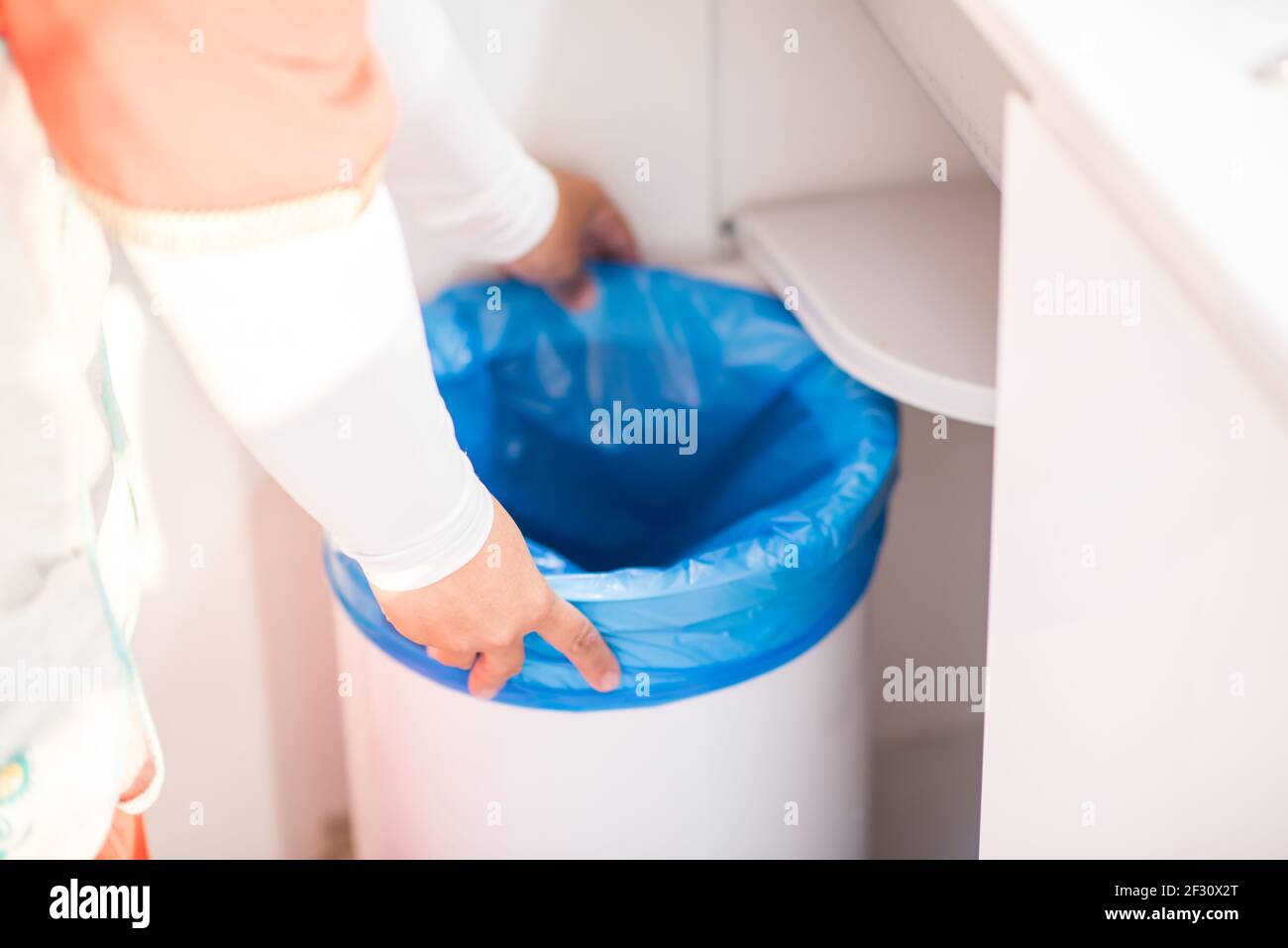 Empty garbage in the kitchen Stock Photo - Alamy