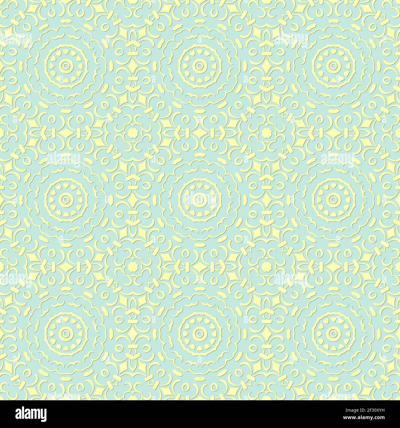 Light Color Seamless Pattern with mandala.Seamless Background design ...