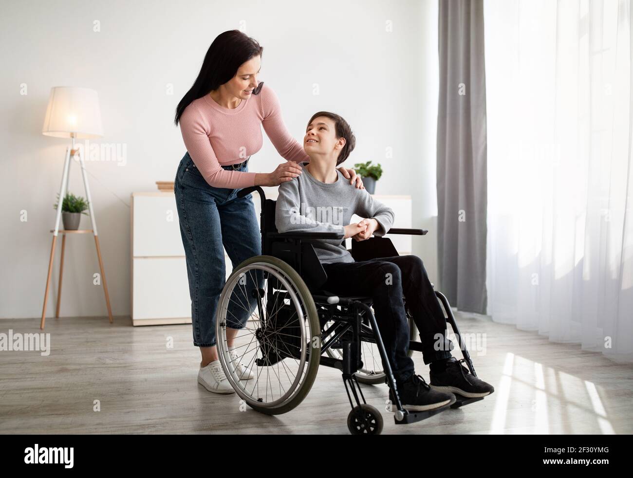 Disabled son hi-res stock photography and images - Alamy