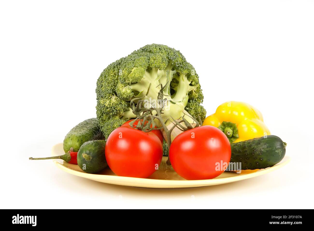 Closeup view of vegetables isolated on white Stock Photo - Alamy