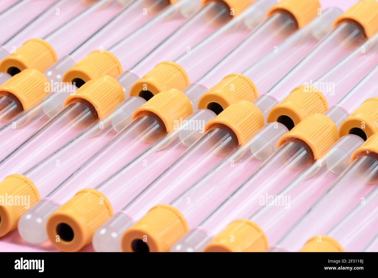 empty vacuum tube for blood collection in clinical analysis laboratory ...