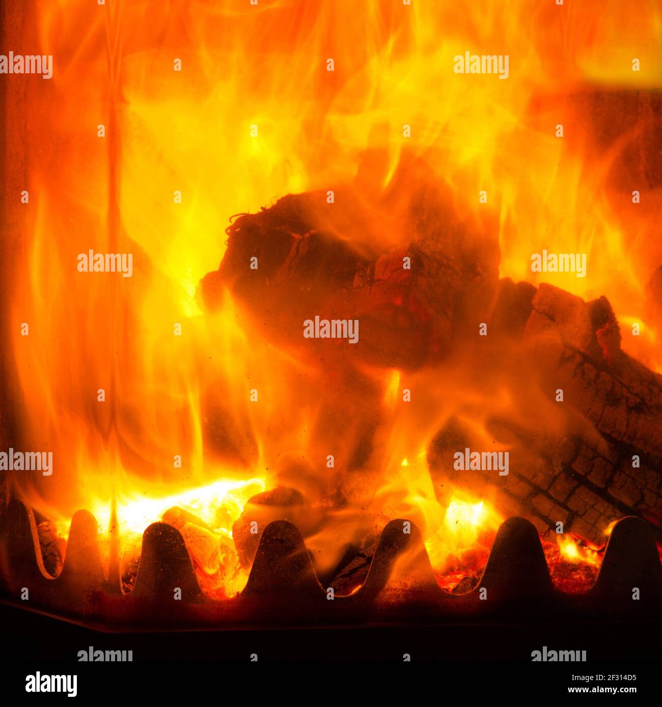 Flames of fire in a fireplace.Abstract background Stock Photo - Alamy
