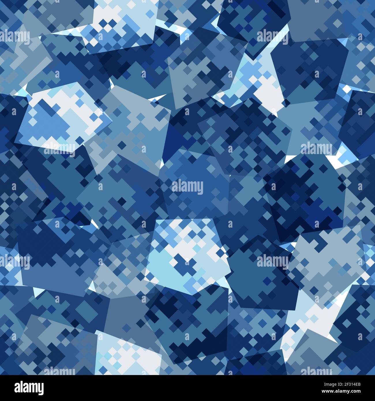 Blue Urban Digital Camo