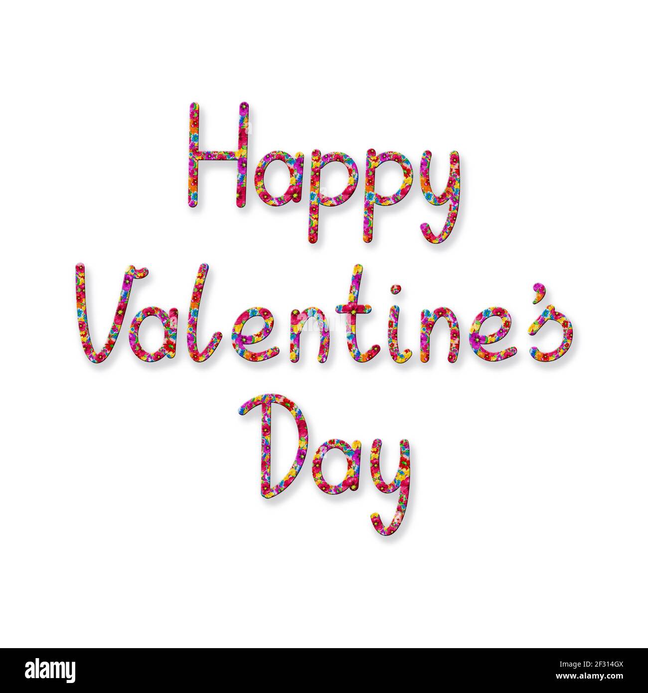 Colorful word love on Cut Out Stock Images & Pictures - Alamy