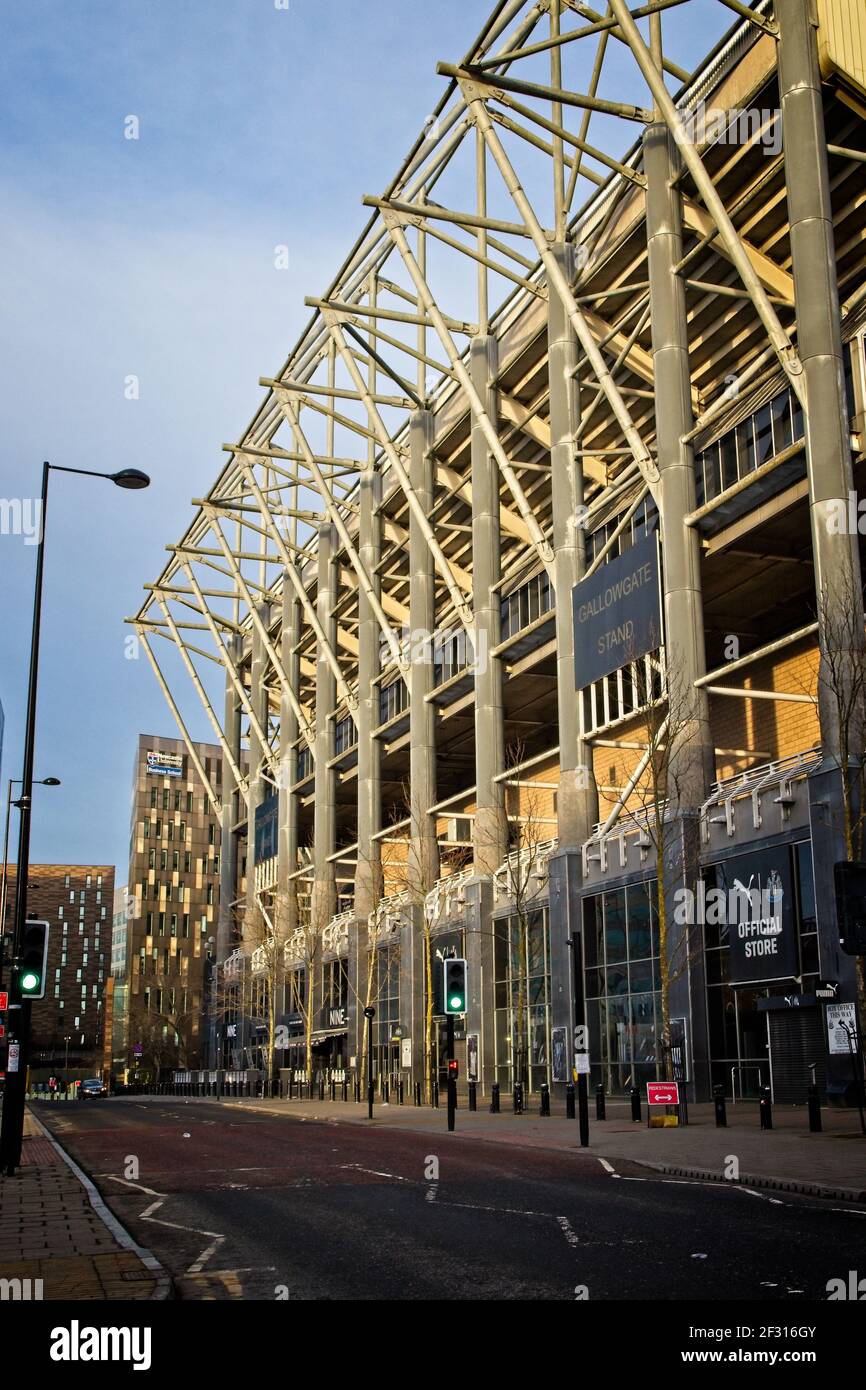 The football stadium at St James Park in Newcastle, Tyne and Wear. Home ...