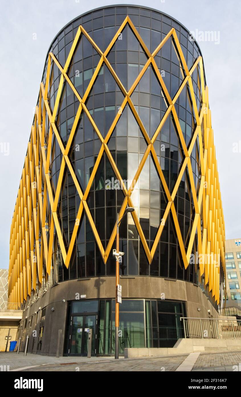 The ultra modern geometric gold and black architecture of The Catalyst ...