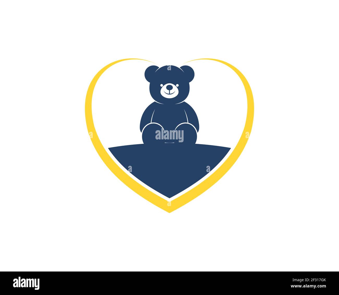 Love bear logo hi-res stock photography and images - Alamy
