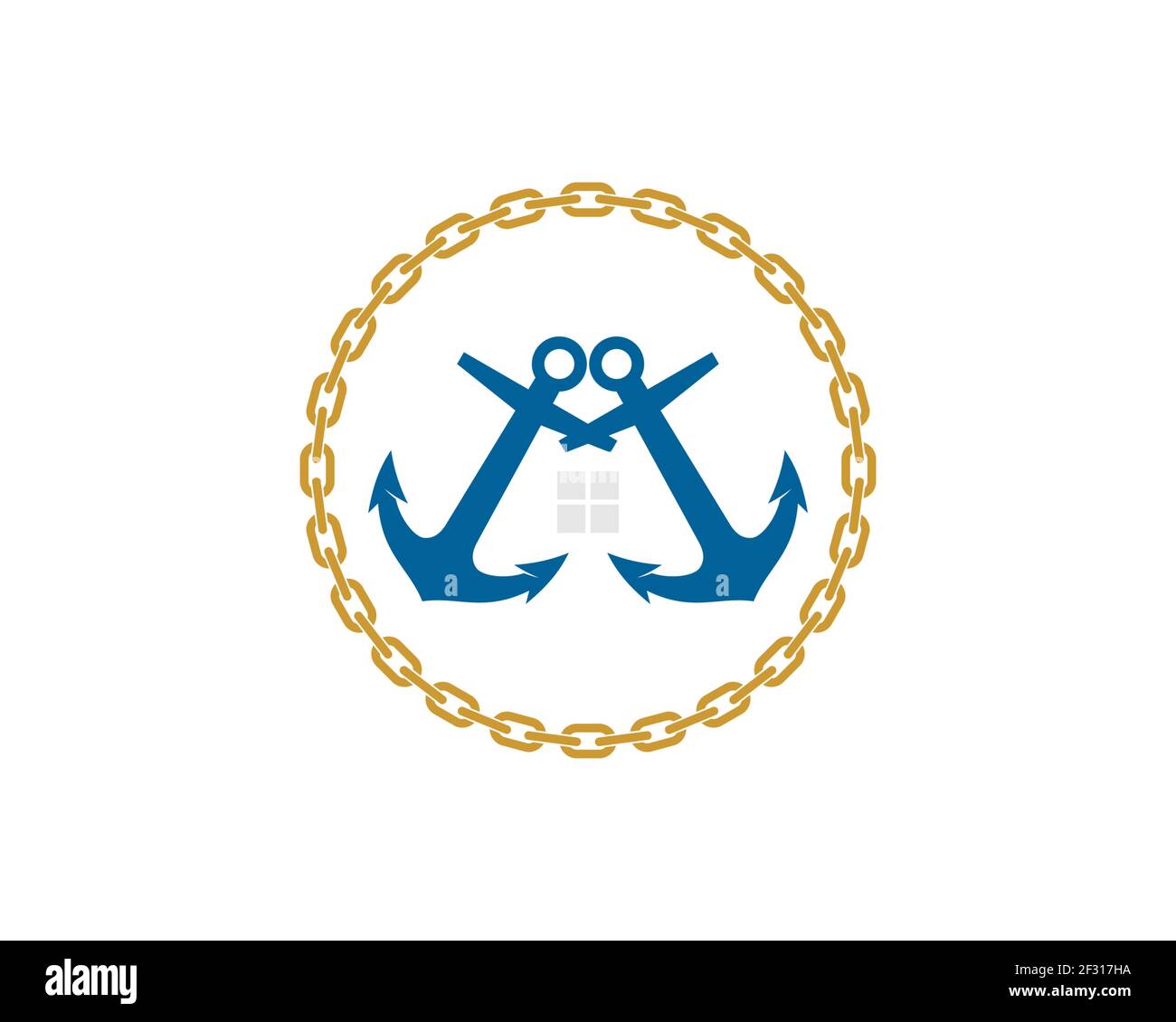 Ship anchor and chain Cut Out Stock Images & Pictures - Alamy