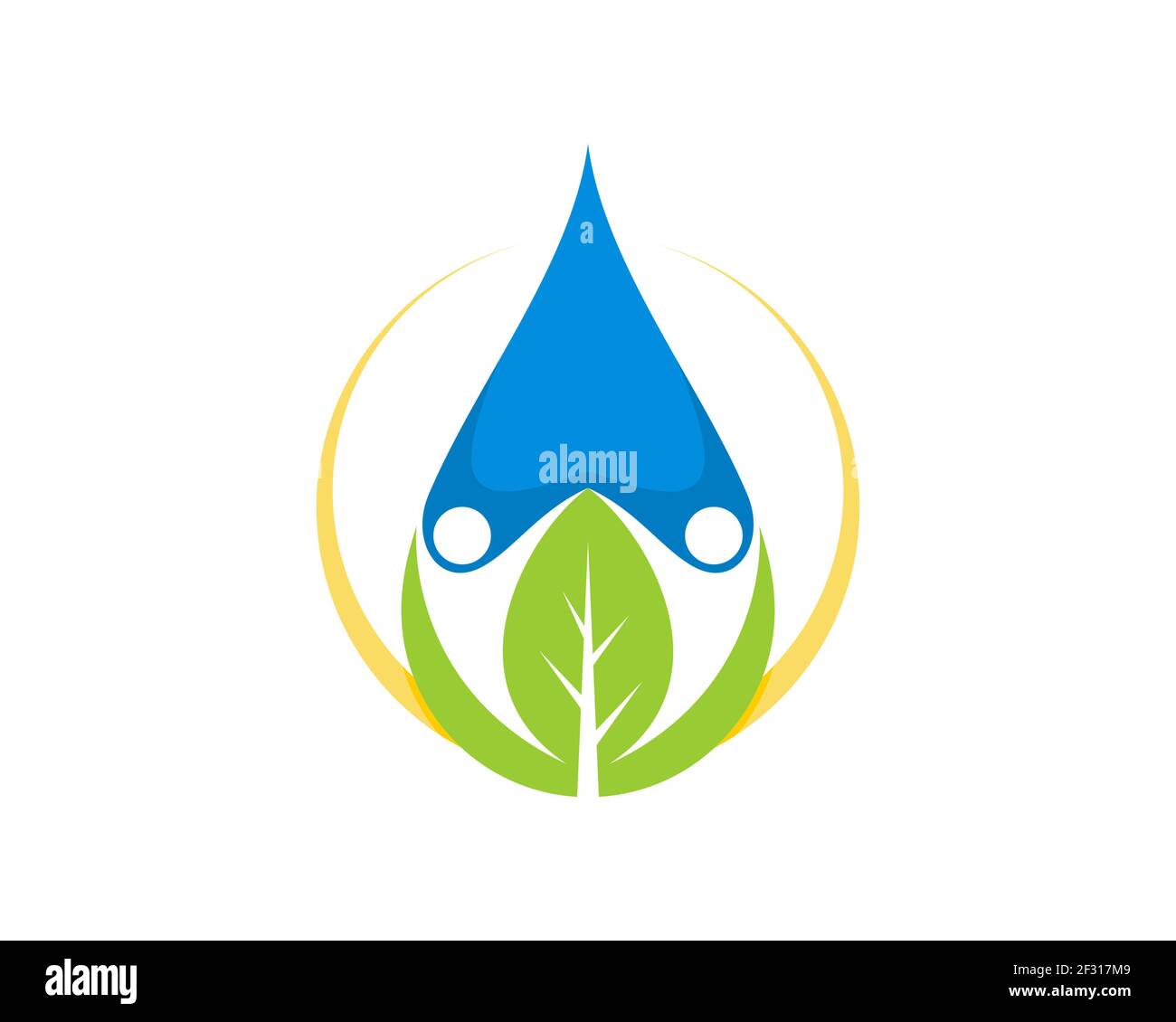 Nature water drop with healthy people inside Stock Photo - Alamy