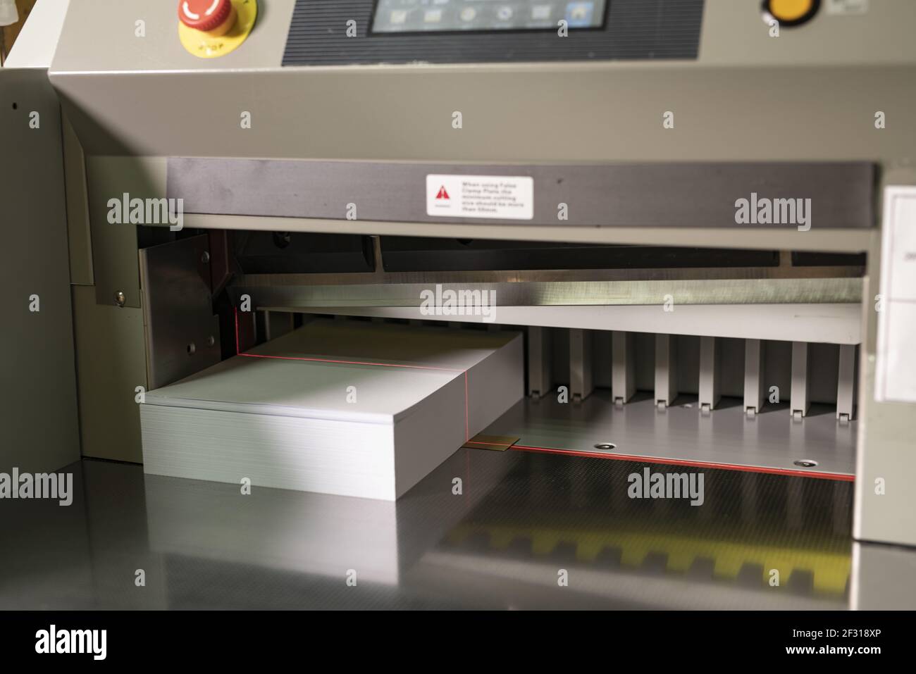 Machine cutting steel sheets hi-res stock photography and images - Alamy