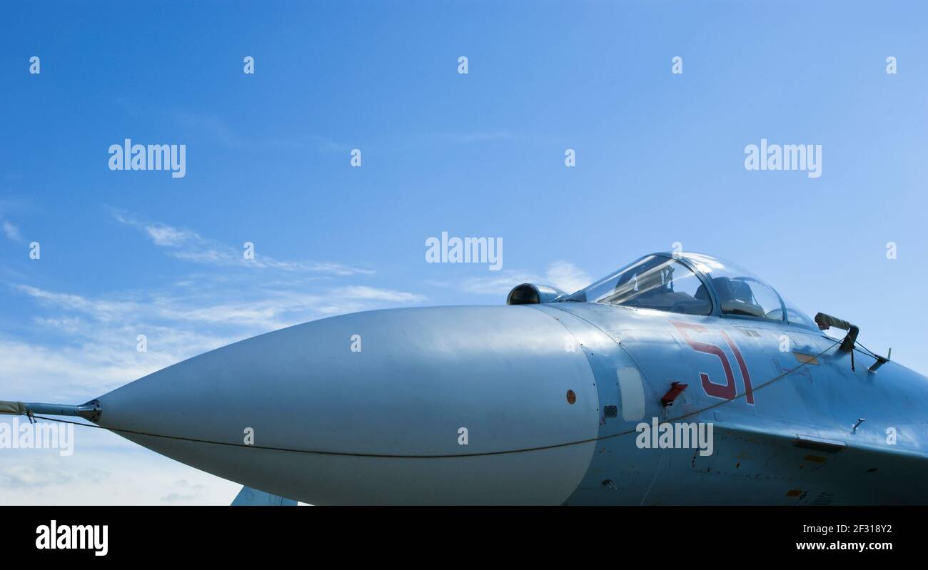 detail of Cockpit military Jet Stock Photo - Alamy