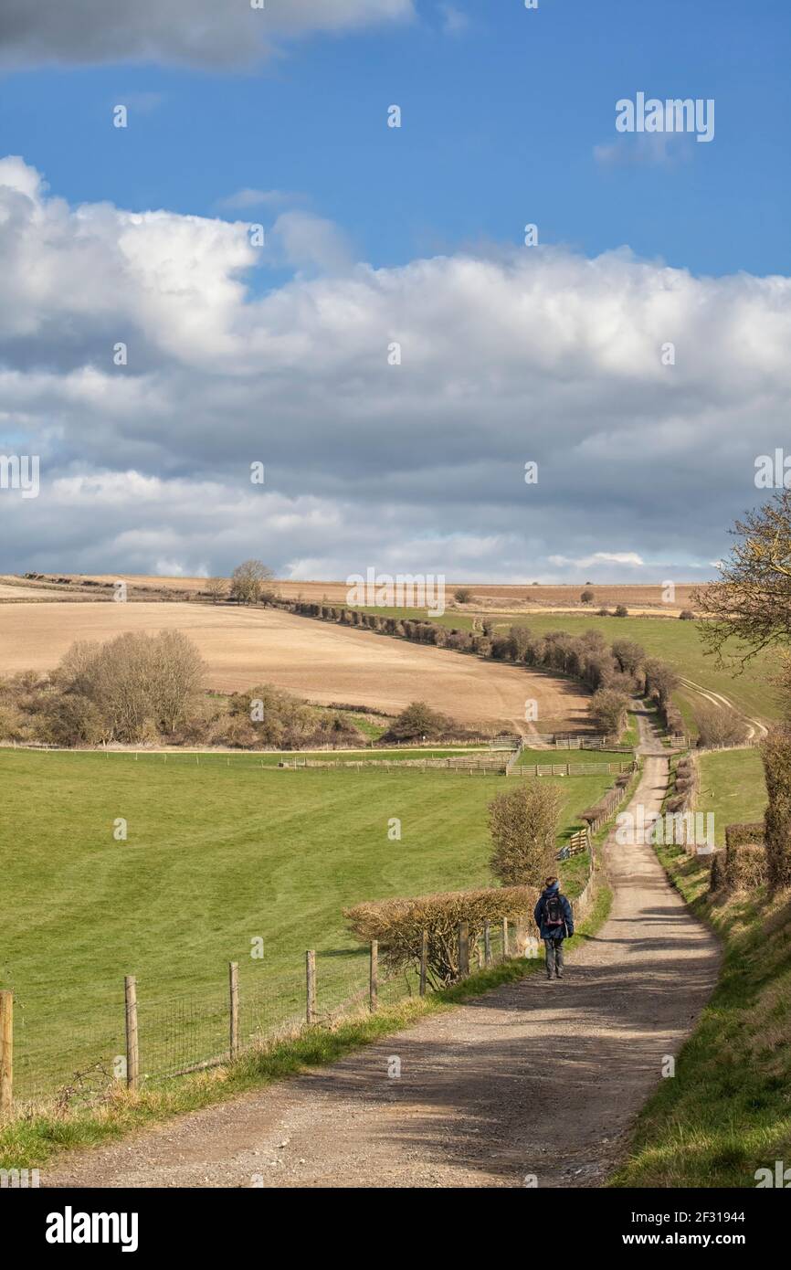 Walking the south downs hi-res stock photography and images - Alamy