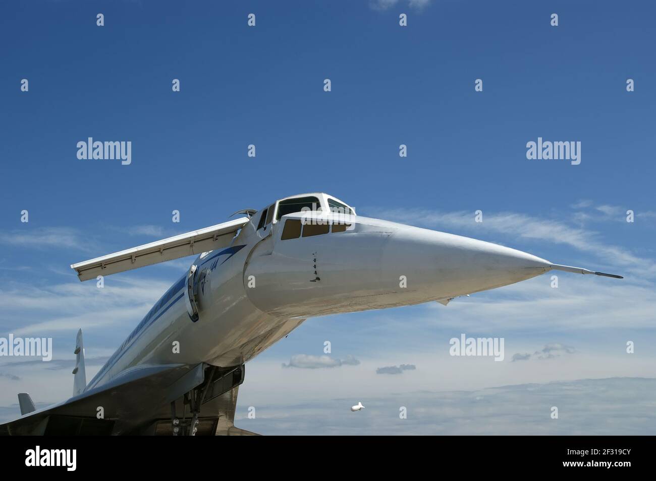 The Tupolev Tu-144 (NATO name: Charger) was a Soviet supersonic transport aircraft, similar to ...