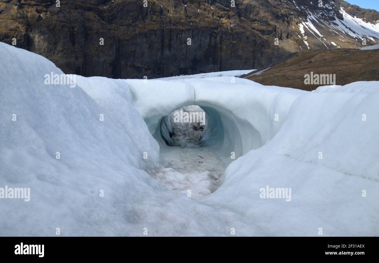 Rare ice cave made from a glacier in Iceland Stock Photo - Alamy